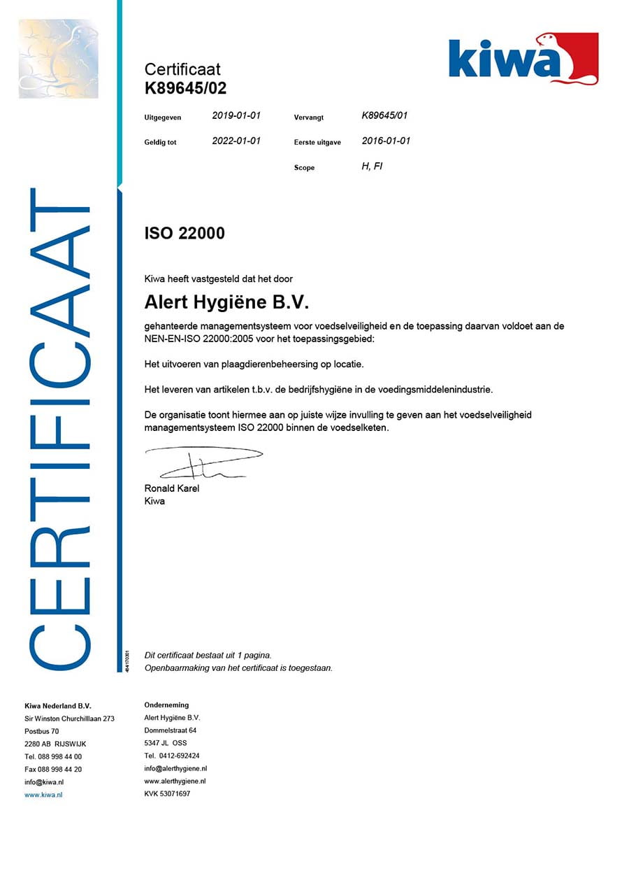 Plaagdierbestrijding - AlertHygiene